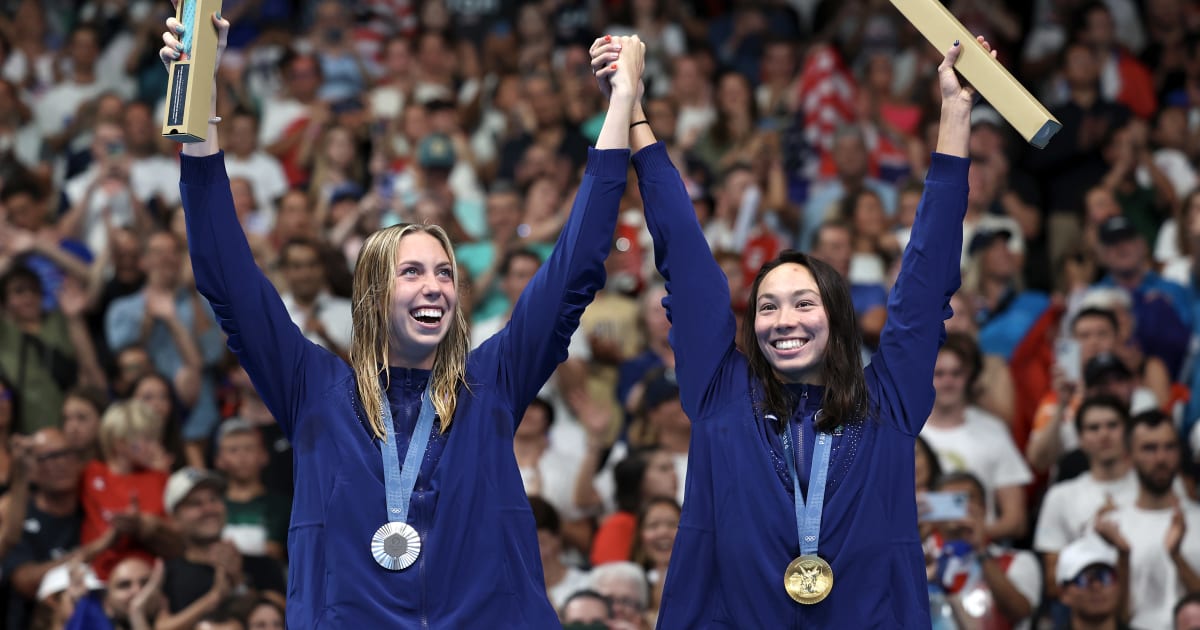 Team USA | Torri Huske and Gretchen Walsh Share the Podium in Paris Team USA | Torri Huske and Gretchen Walsh Share the Podium in Paris